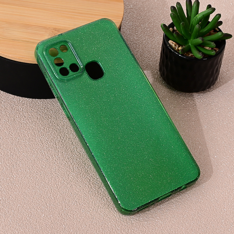 Zastitna maska (futrola) Sparkle Dust - Samsung A217F Galaxy A21s zelena