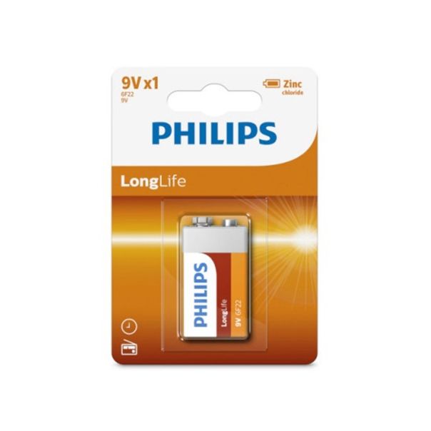 PHILIPS Baterija 6F22 9V / 1 kom.