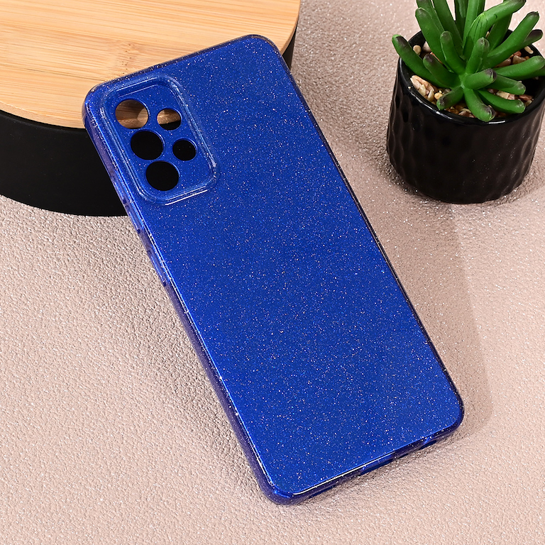 Zastitna maska (futrola) Sparkle Dust - Samsung A325 Galaxy A32 4G (EU) tamno plava