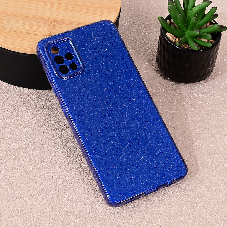 Zastitna maska (futrola) Sparkle Dust - Samsung A515F Galaxy A51 tamno plava