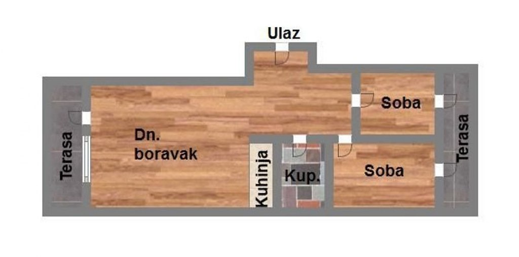 Odličan u izgradnji trosoban na Novom Naselju