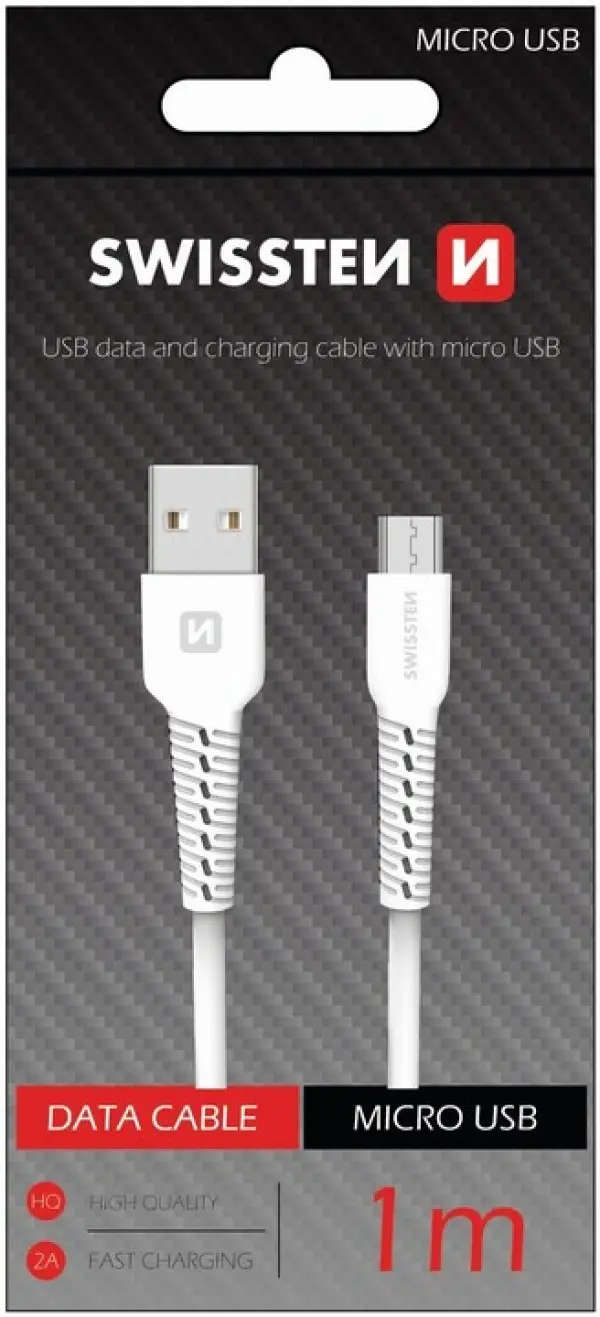 SWISSTEN USB Data Kabl 1m Micro beli