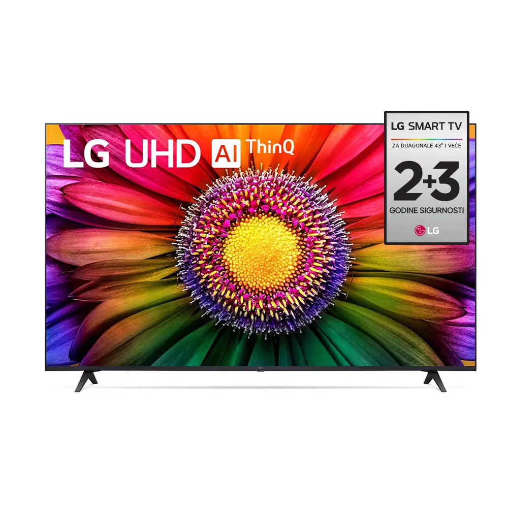 LG 65UR80003LJ Televizor LED, 65", Ultra HD, Smart, WebOS ThinQ AI, Crni