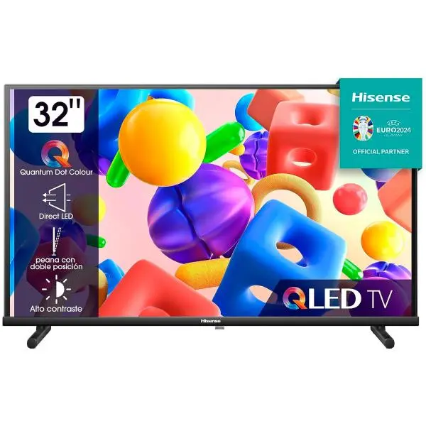 Hisense Televizor 32A5KQ 32", Smart, QLED, Full HD, 60 Hz, VIDAA, Crni