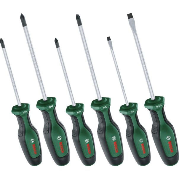 BOSCH 6-delni set odvijača PH/PZ/SL