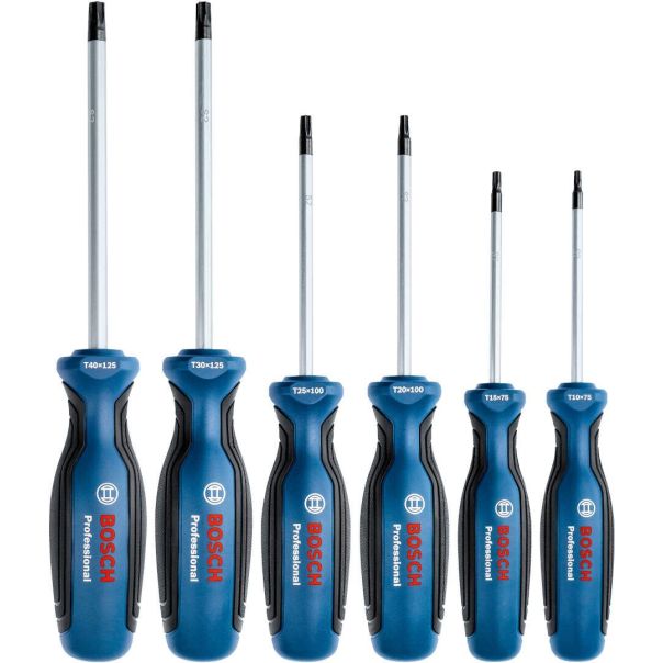 BOSCH Šestodelni set odvijača Torx