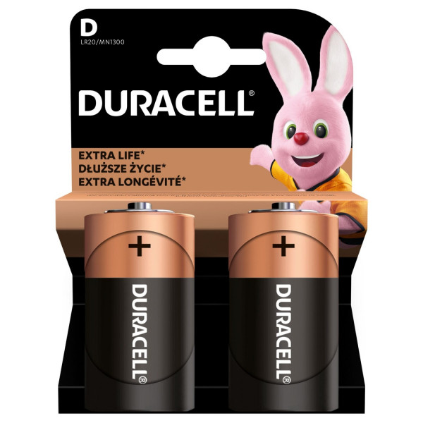 Duracell Basic D 2kom DURALOCK