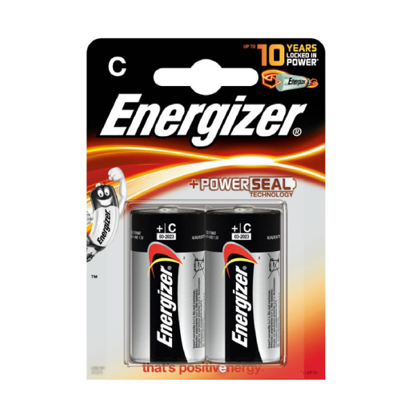 Energizer baterije C alkalne 2 kom