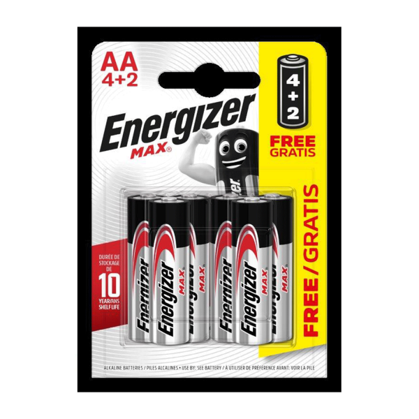 Energizer baterije max AA 6 kom AL