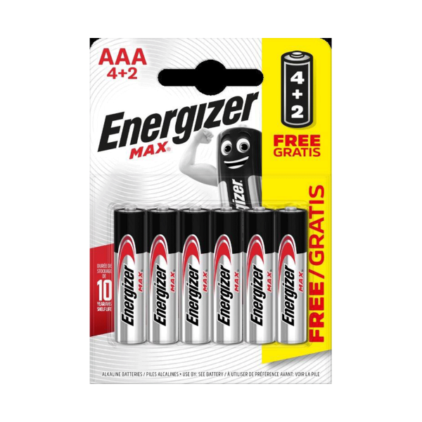 Energizer baterije max AAA 6 kom AL