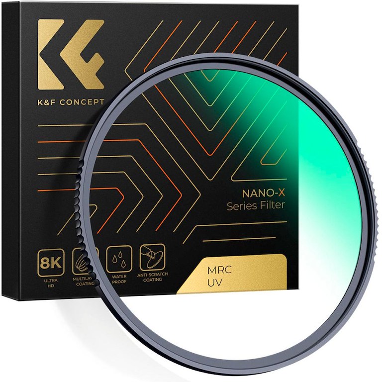 K&F Concept 46mm MCUV Filter Multi-Layer Coatings HD/Hydrophobic/Scratch Resistant/Ultra-Slim Nano-X Series KF01.982