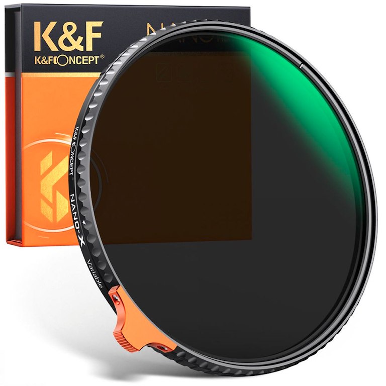 K&F Concept 58mm Variable ND Filter ND2-ND400 Nano X VND KF01.1461