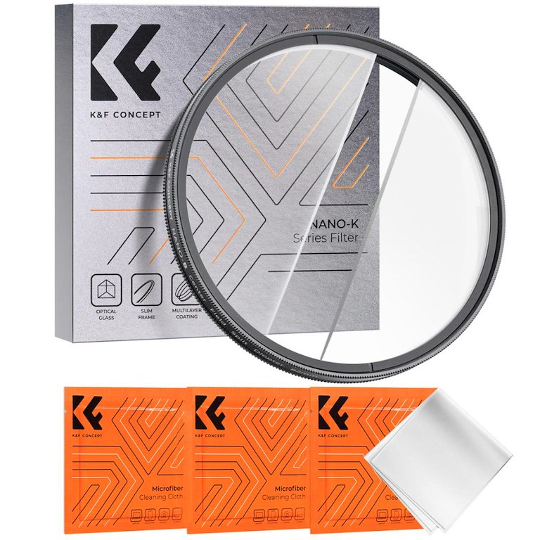 K&F Concept 77mm Centerfield Split Diopter Filter Special Effect Camera Lens Filter Nano-B KF01.2670V1