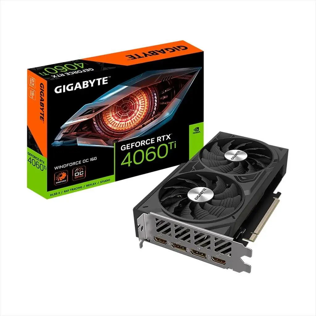 GIGABITE grafička kartica Vga rtk 4060 ti vindforce oc 16gb gddr6, 2kdp, 2khdmi, gv-n406tvf2oc-16gd