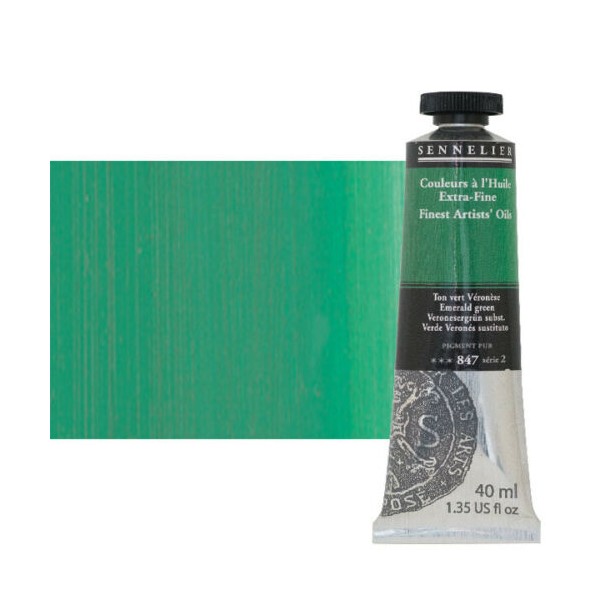 Sennelier Extra-fine Oil colour Tube 40 ml - 1.35 fl oz S2-Emerald green