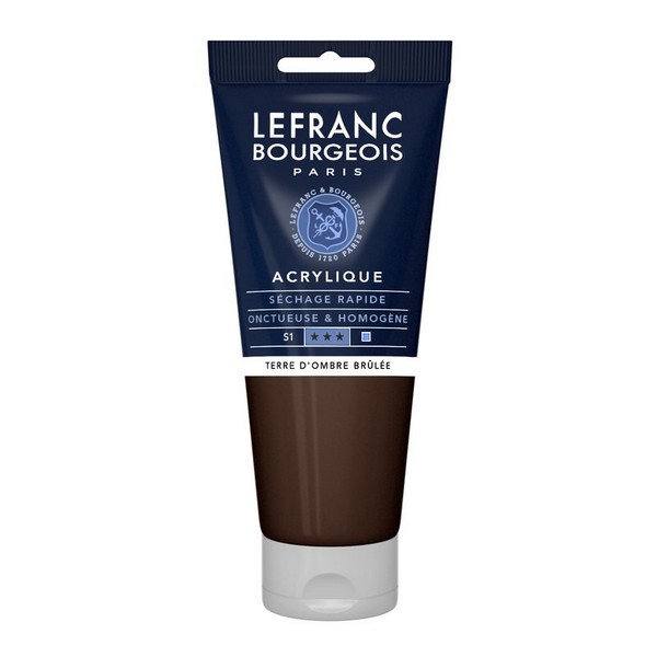 L&B Fine acrylic L&B FINE ACRYLIC 200ML TUBE BURNT UMBER