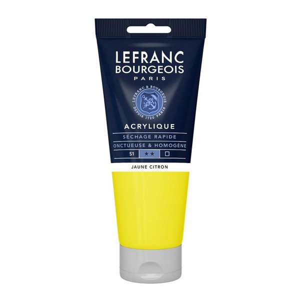 L&B Fine acrylic L&B FINE ACRYLIC 200ML TUBE LEMON YELLOW