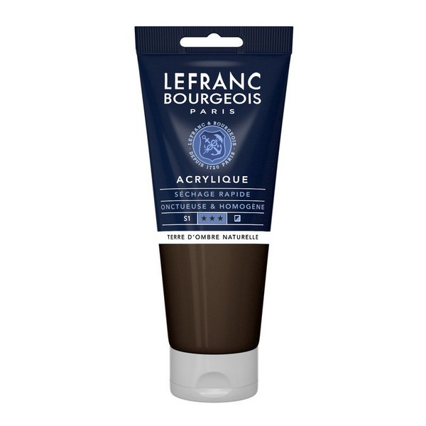 L&B Fine acrylic L&B FINE ACRYLIC 200ML TUBE RAW UMBER