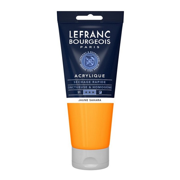 L&B Fine acrylic L&B FINE ACRYLIC 200ML TUBE SAHARA YELLOW