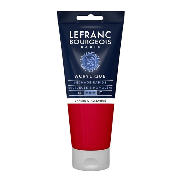 L&B Fine acrylic L&B FINE ACRYLIC COLOUR 200ML TBE ALIZARINE CARMINE