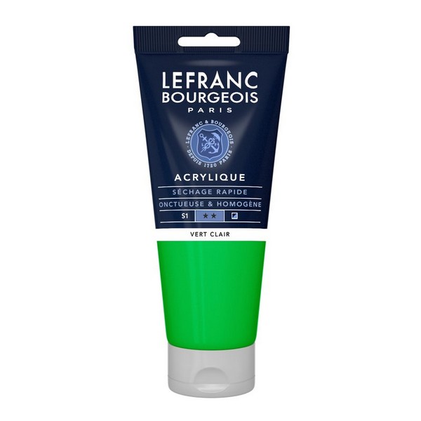 L&B Fine acrylic L&B FINE ACRYLIC COLOUR 200ML TBE LIGHT GREEN