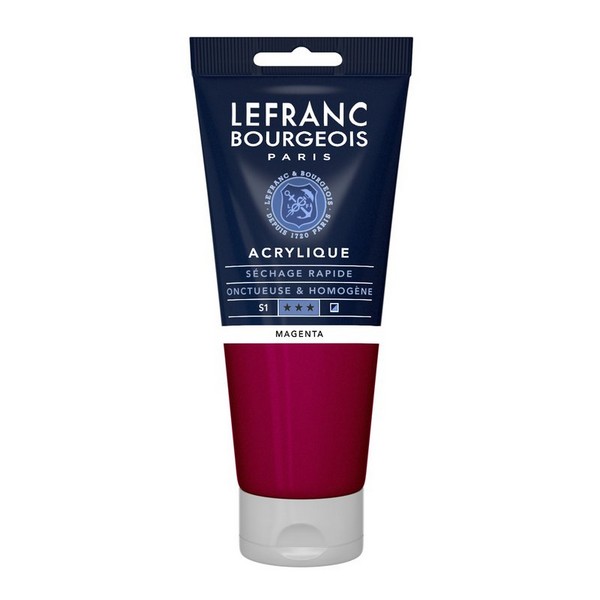 L&B Fine acrylic L&B FINE ACRYLIC COLOUR 200ML TBE MAGENTA