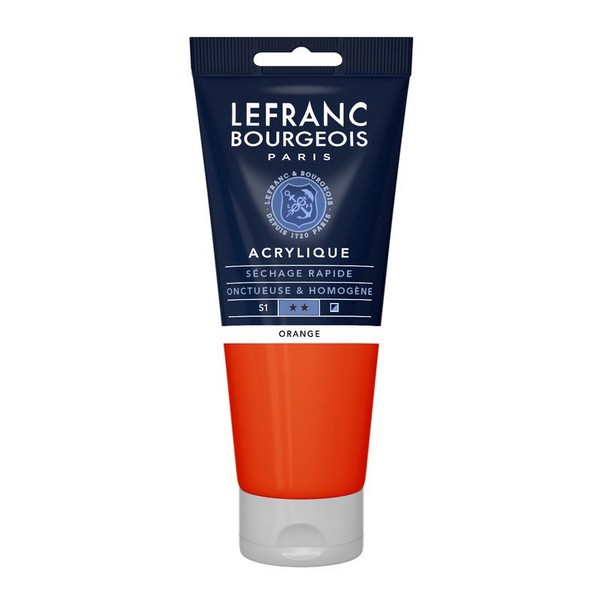 L&B Fine acrylic L&B FINE ACRYLIC COLOUR 200ML TBE ORANGE