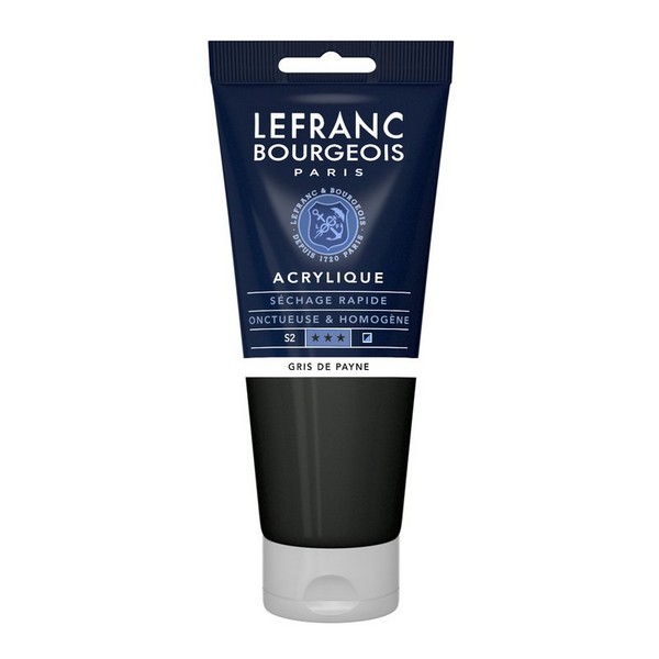 L&B Fine acrylic L&B FINE ACRYLIC COLOUR 200ML TBE PAYNE’S GREY