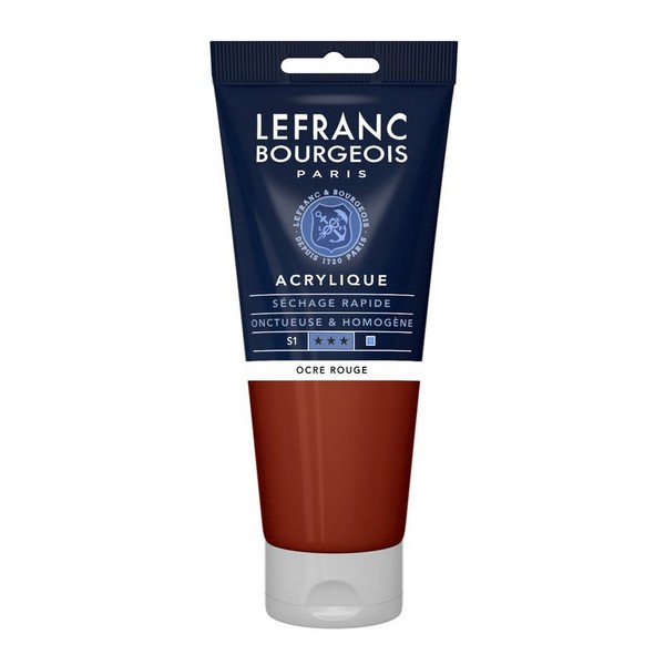 L&B Fine acrylic L&B FINE ACRYLIC COLOUR 200ML TBE RED OCHRE