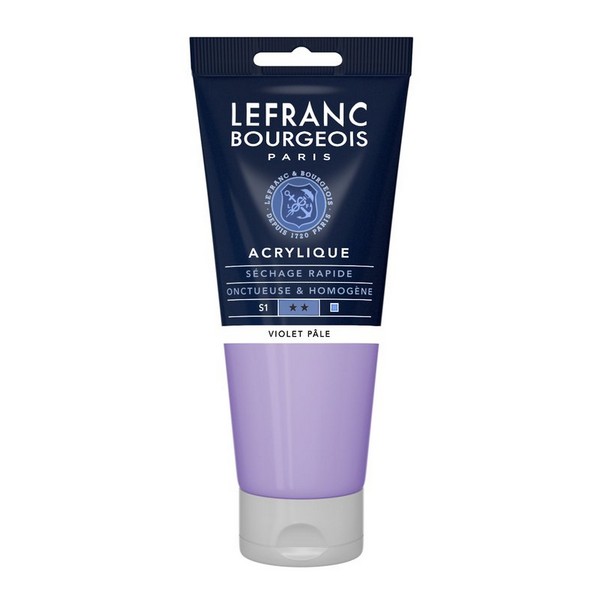 L&B Fine acrylic L&B FINE ACRYLIC COLOUR 200ML TBE VIOLET PALE