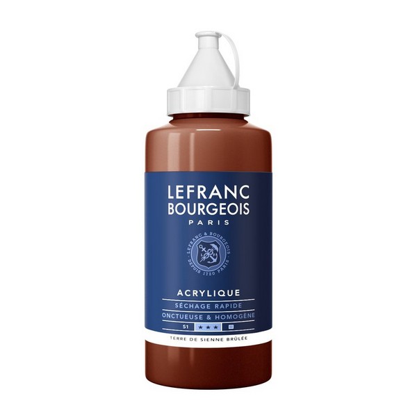 L&B Fine acrylic L&B FINE ACRYLIC COLOUR 750ML BTL BURNT SIENNA