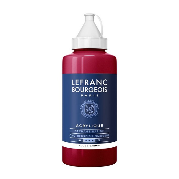 L&B Fine acrylic L&B FINE ACRYLIC COLOUR 750ML BTL CARMINE RED