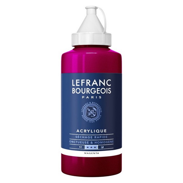 L&B Fine acrylic L&B FINE ACRYLIC COLOUR 750ML BTL MAGENTA