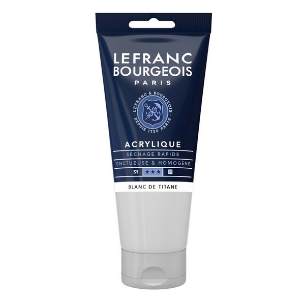 L&B Fine acrylic L&B FINE ACRYLIC 80ML TUBE TITANIUM WHITE