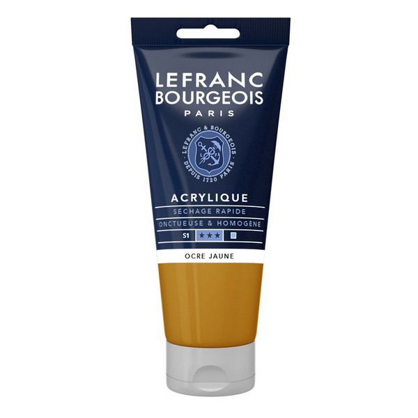 L&B Fine acrylic L&B FINE ACRYLIC 80ML TUBE YELLOW OCHRE