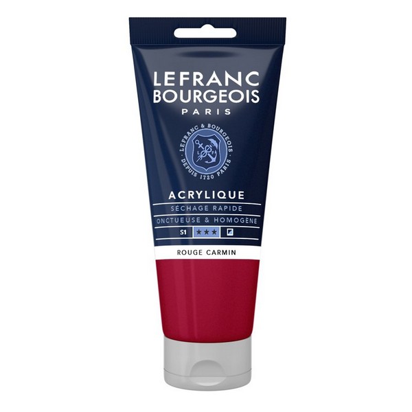 L&B Fine acrylic L&B FINE ACRYLIC COLOUR 80ML TBE CARMINE RED