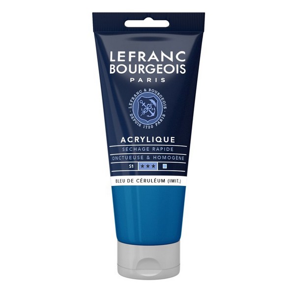 L&B Fine acrylic L&B FINE ACRYLIC COLOUR 80ML TBE CERULEAN BLUE HUE