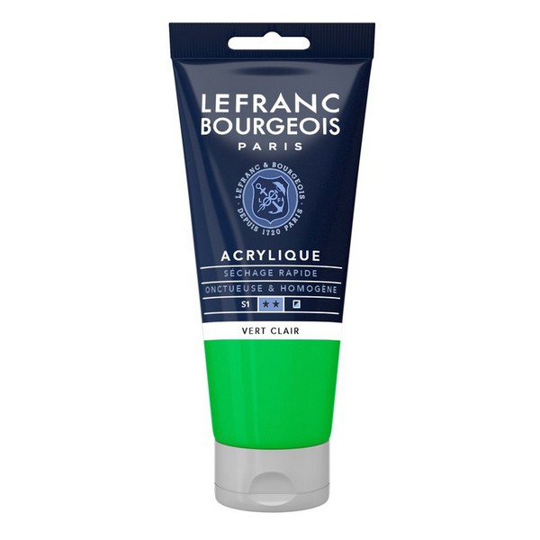 L&B Fine acrylic L&B FINE ACRYLIC COLOUR 80ML TBE LIGHT GREEN