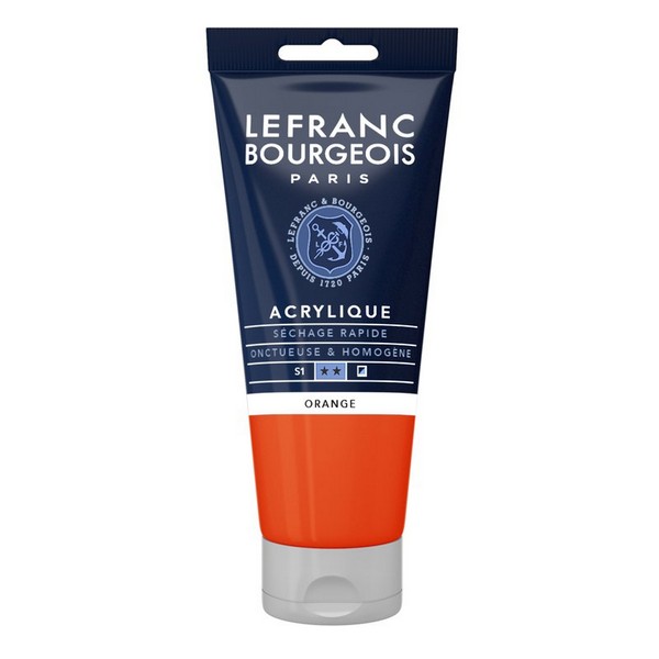 L&B Fine acrylic L&B FINE ACRYLIC COLOUR 80ML TBE ORANGE