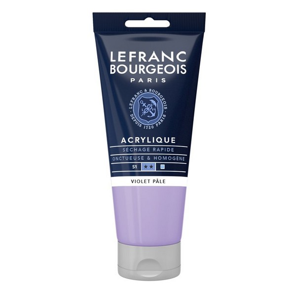 L&B Fine acrylic L&B FINE ACRYLIC COLOUR 80ML TBE VIOLET PALE