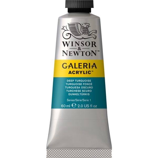 W&N Galeria acrylic W&N GALERIA ACRYLIC COLOUR 60ML DEEP TURQUOISE