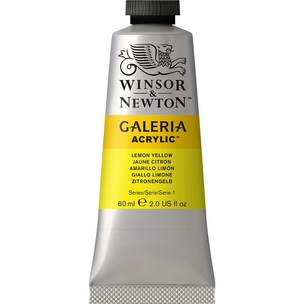 W&N Galeria acrylic W&N GALERIA ACRYLIC COLOUR 60ML LEMON YELLOW