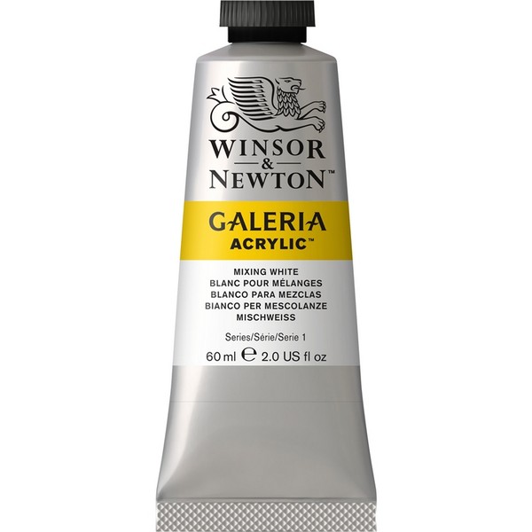 W&N Galeria acrylic W&N GALERIA ACRYLIC COLOUR 60ML MIXING WHITE