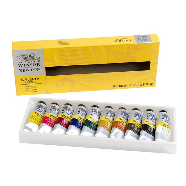 W&N Galeria acrylic W&N GALERIA ACRYLIC COLOUR 10 TUBE SET