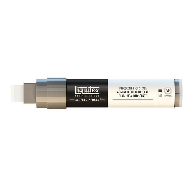 Liquitex LIQUITEX PAINT MARKER WIDE IRIDESCENT RICH SILVER