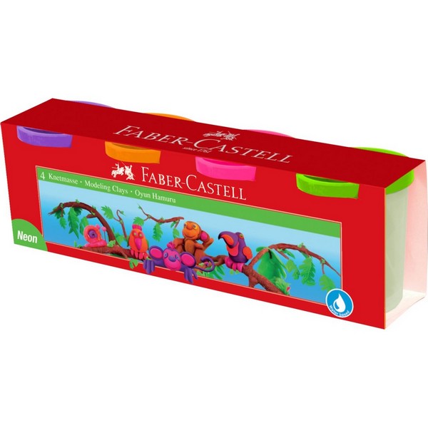 Faber-Castell FC PLASTELIN 1/4 170048 NEON