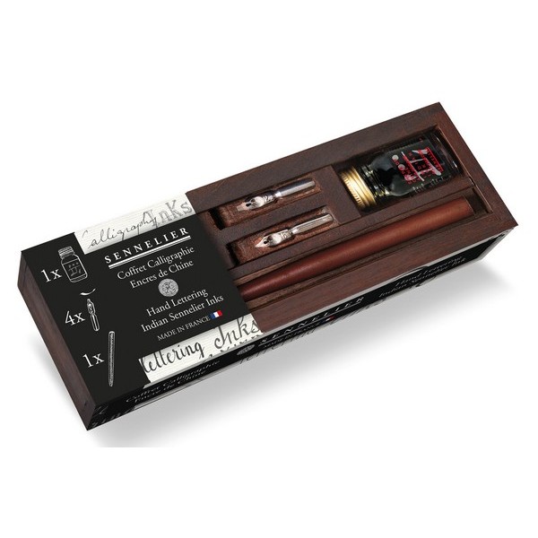 Sennelier KALIGRAFSKI SET-Coffret encre de Chine 1x10ml