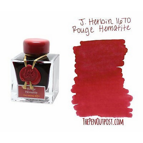 J.Herbin 1670 ink hematite red