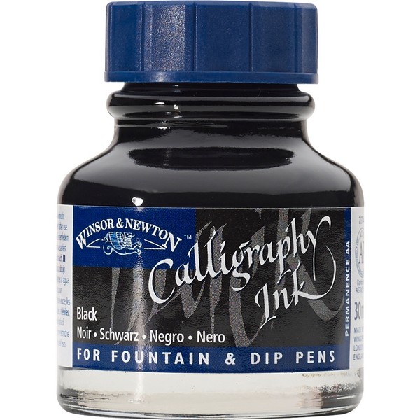 Winsor&Newton WN CALL INK 30ML BLACK