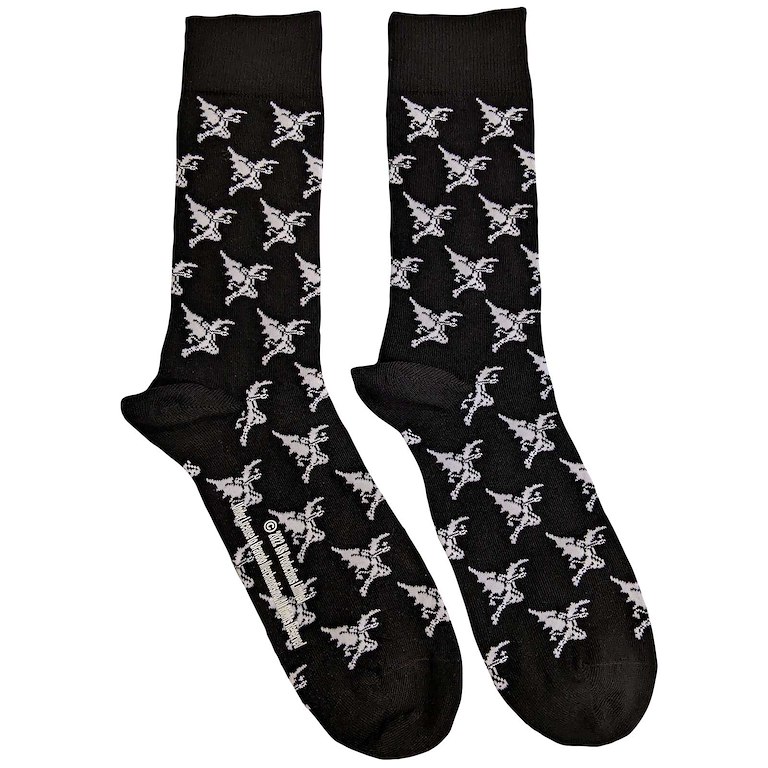 BlackSabbath_Demon Pattern_Uni_BL_Socks